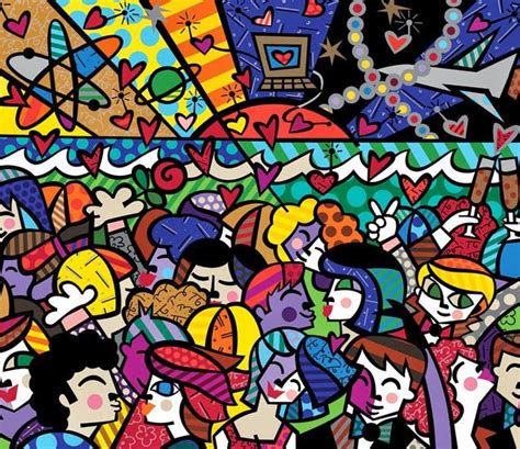 Pin En Obras De Romero Britto Arte Pop Brasileiro