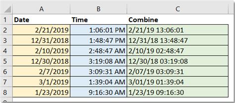 How To Combine Date And Time Into One Cell In Excel