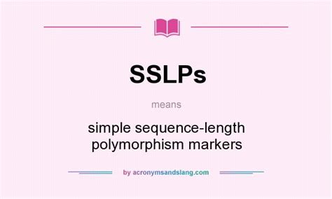 sslps simple sequence length polymorphism markers in undefined by