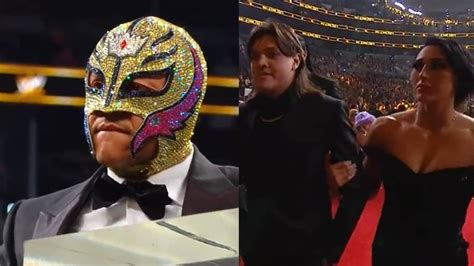 Watch Dominik Mysterio Walks Out Of Rey Mysterio S Hall Of Fame