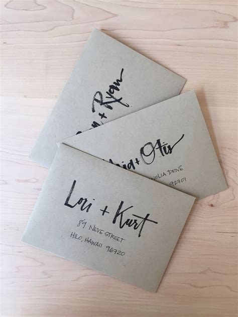 Modern Calligraphy Envelope Addressing Hand Lettering For Etsy Hand