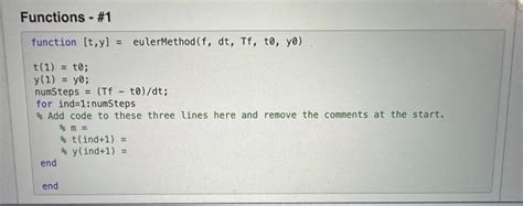 solved and call euler s method with the specific parameters