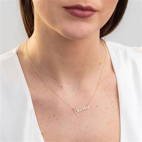 K Gold Custom Name Necklace Atelier Yuwa Ciao Jp