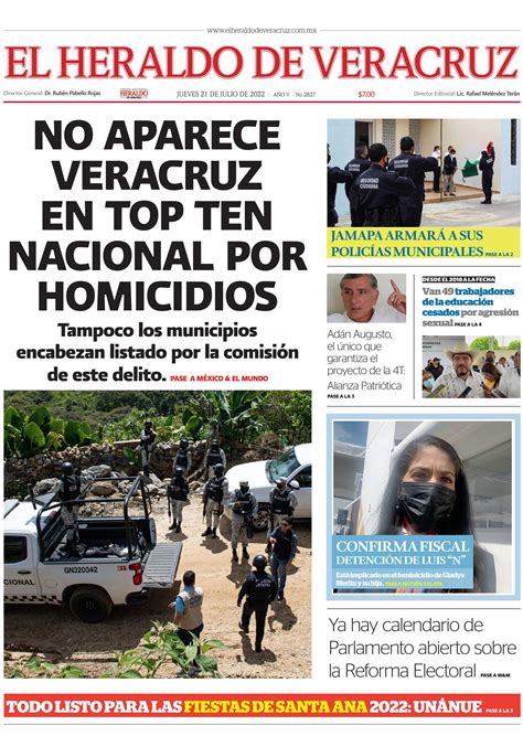 El Heraldo De Veracruz 21 De Julio De 2022 By Poza Acme Issuu