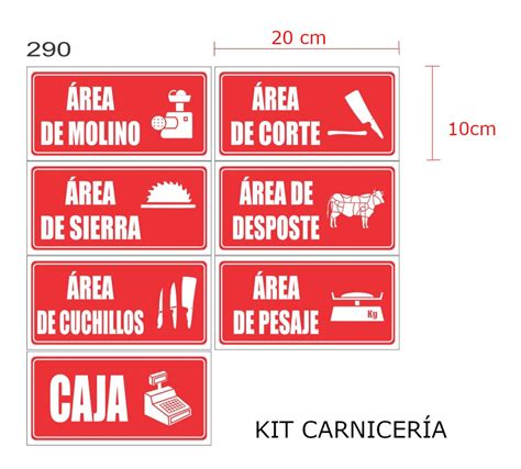 Kit Señalización Veterinaria Y o Carnicería Señales Avisos MercadoLibre