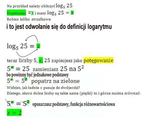 Proszę o wytłumaczenie na jakimś przykładzie obliczanie logarytmów