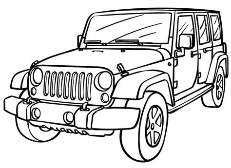 Jeep F Rbung Seite Kostenlose Druckbare Malvorlagen F R Kinder