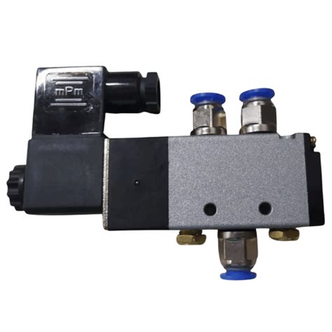 Toral Comércio 01 VÁLVULA PNEUMATICA SIMPLES SOLENOIDE 5 2 VIAS ROSCA