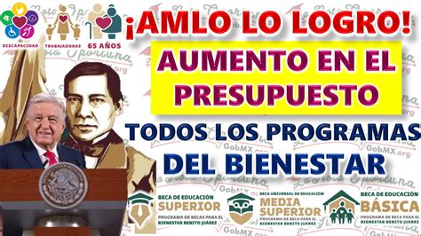 AMLO Lo Logro Aumento En Los Programas Del Bienestar Para El 2024