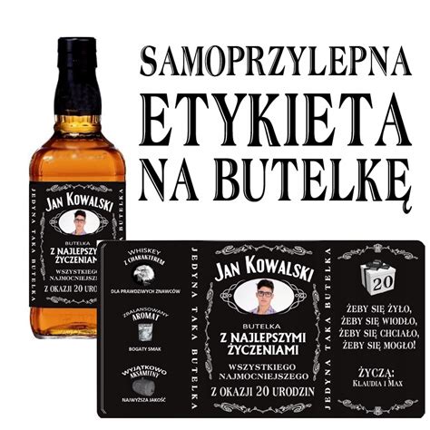 PREZENT NA URODZINY ETYKIETA NA BUT JACK DANIELS 8540441035