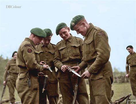 Marines Of C Troop 45 Royal Marine Commando With Battle Trophies In