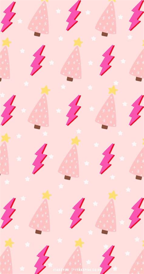 40 Preppy Christmas Wallpaper Ideas Pink Christmas Tree With Gold
