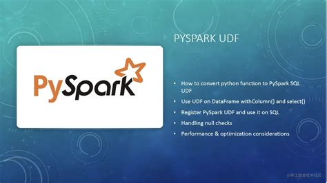 pyspark udf pyspark sql functions pandas udf 经验总结 掘金
