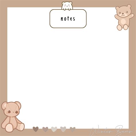 A Teddy Bear Is Sitting Next To A Notepad With The Word Notes Written On It
