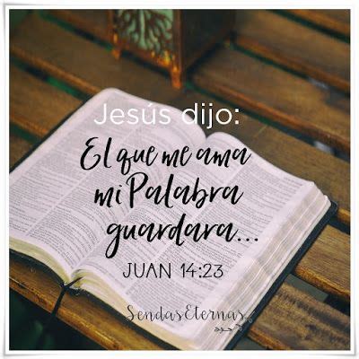 Respondió Jesús y le dijo El que me ama mi palabra guardará y mi