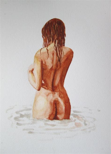 Original Akt Kunst nackten Rücken Gemälde erotische Kunst Etsy