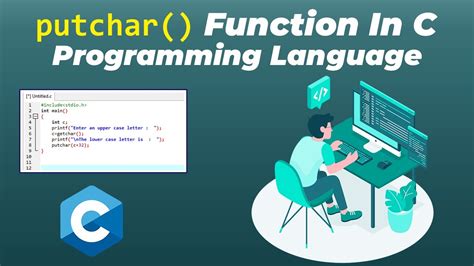 putchar function in c programming language youtube