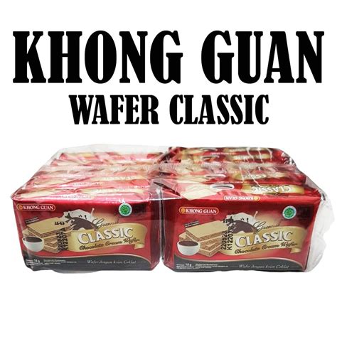 Jual KHONG GUAN CLASSIC CHOCOLATE WAFER ISI 10 Shopee Indonesia