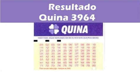 Resultado da Quina 3694 confira os números sorteados