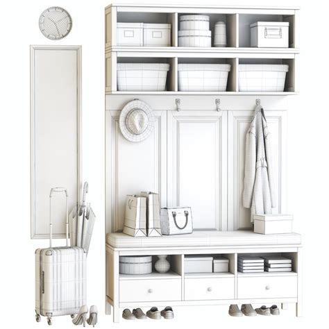3D IKEA Hemnes Hallway 2 Model TurboSquid 2162158