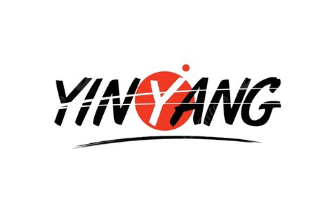Design De Um S Mbolo Circular Vermelho Yin Yang Texto E Logotipo