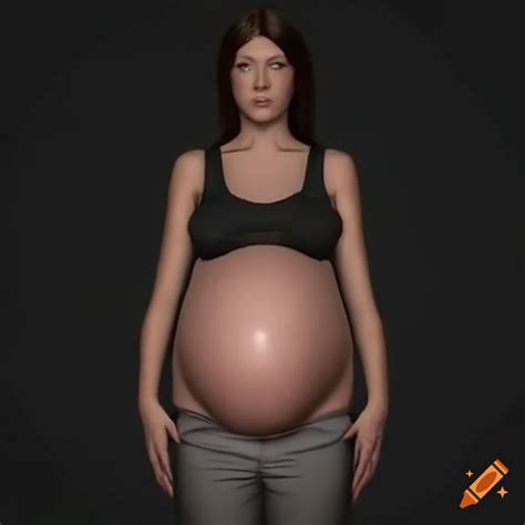 Woman Pregnant With Triplets On Craiyon