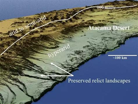 Atacama Desert Physical Map