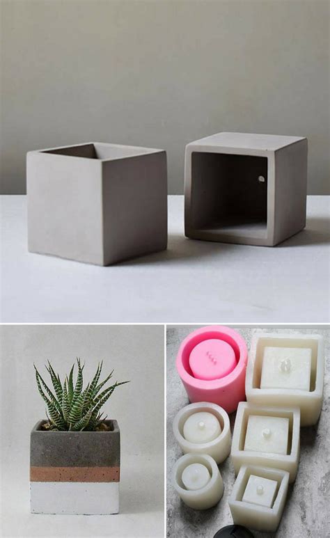 Concrete Planter Molds Cement Molds Cement Diy Cement Crafts