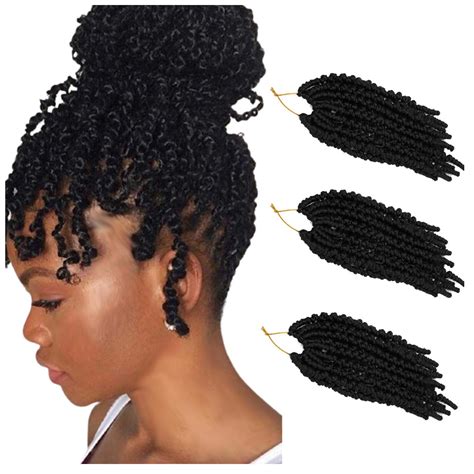 Packs Short Spring Pre Twisted Braids Synthetic Crochet Hair