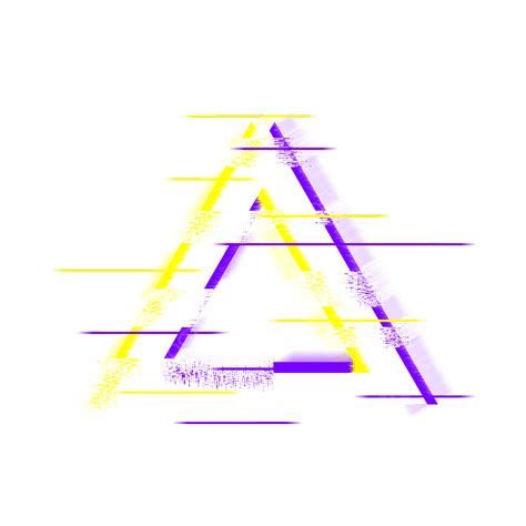 Neon Fault Hd Transparent Barbed Contrast Triangle Neon Fault Style
