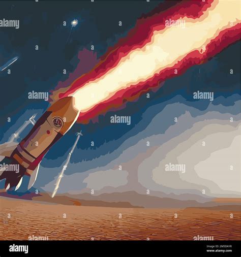 El Sistema De Lanzamiento Del Espacio Exterior Despega Ilustraci N
