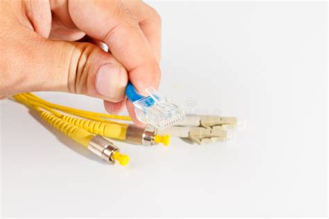 Close Up Of Utp Lan Cable Stock Photo Image Of Connection
