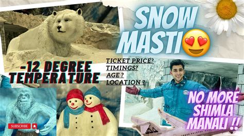 Snow Masti 12 Degree Masti Zone In Grand Venice Mall Greater Noida