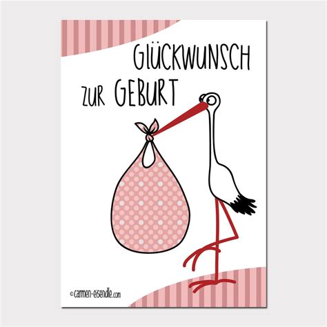37 Glueckwuensche zur geburt maedchen bilder Glückwunschkarte zur