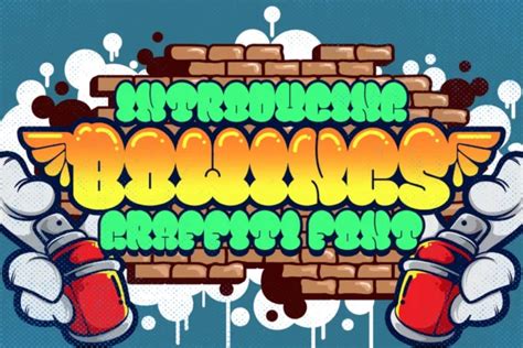 20 Graffiti Bubble Letter Fonts For Dope Projects