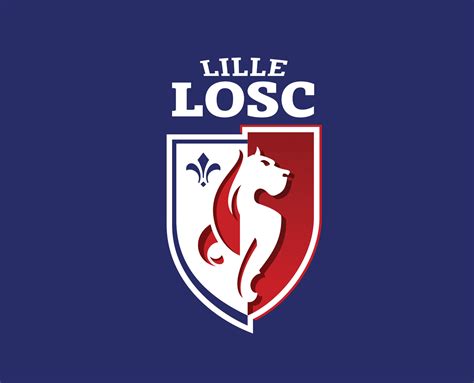 LOSC Lille Club Symbol Logo Ligue 1 Football French Abstract Design