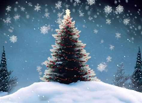 Imágenes de Fondo Pantalla Arbol Navidad Nieve Descarga gratuita en