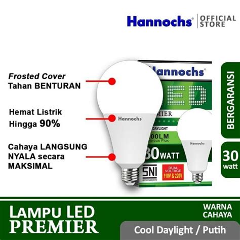 Jual Lampu Bohlam Hannochs LED Premier 30 Watt Shopee Indonesia