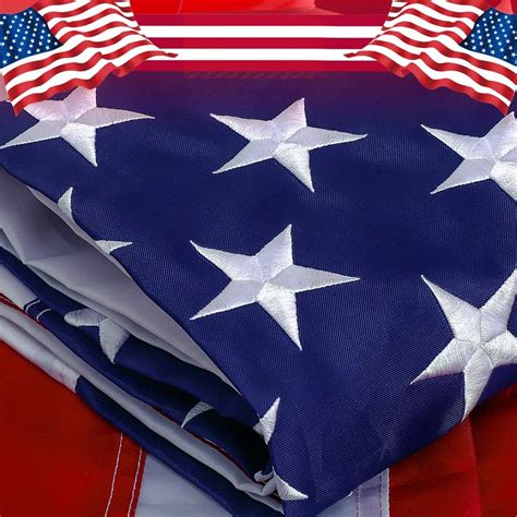 Amazon Freefy American Flag X Ft Embroidered Stars Sewn