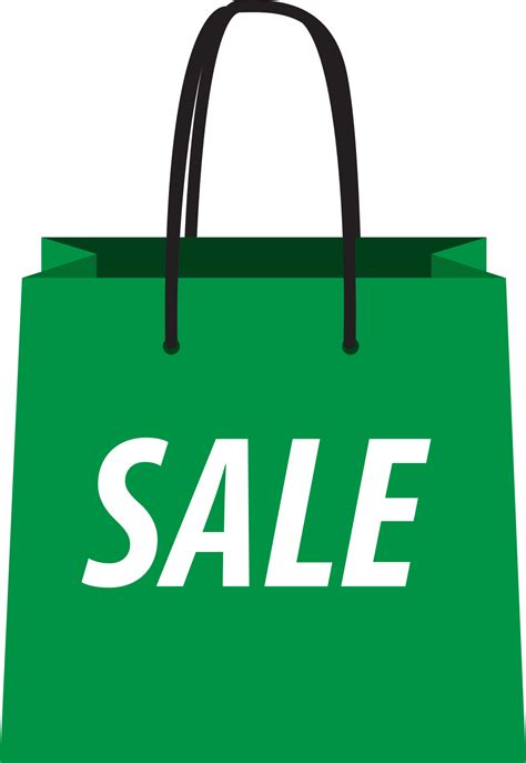 Verde Compras Rebaja Papel Bolso Plano Icono Png Png