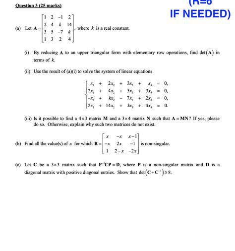 a use gauss jordan elimination to solve the system