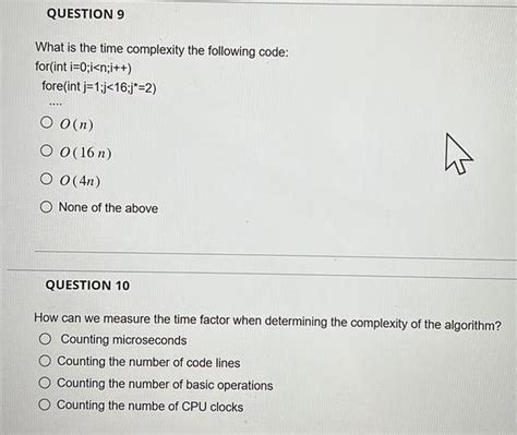 solved what is the time complexity the following code