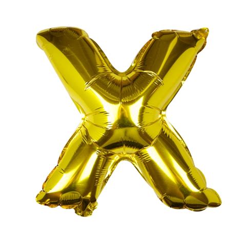Party Camel Gold Foil Letter X Balloon