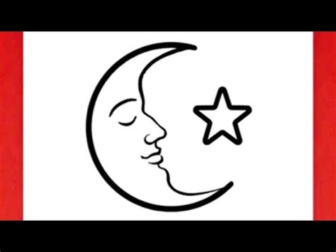 Dessin Facile Comment Dessiner Une Lune Avec Des Etoiles Dessin