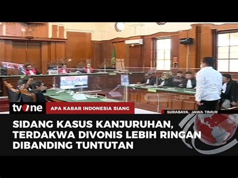 Tiga Oknum Polisi Tragedi Kanjuruhan Jalani Sidang Vonis Tvone