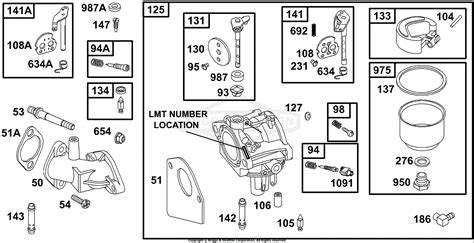 Briggs And Stratton Parts Diagram For Carburetor