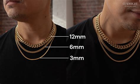 A Chain Thickness Guide For Men Photos And Examples Cladright