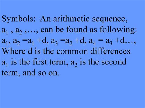 arithmetic sequences recognize arithmetic sequences ppt download