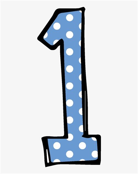 Clipart Numbers Polka Dot Cute Number Clipart Png Image
