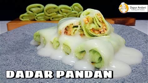 Resep Cara Membuat Dadar Gulung Isi Kacang Tanah Pandan Vla Khas Bugis